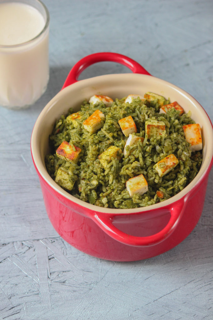 Palak Paneer Pulao – Vege home cooking All Recipes