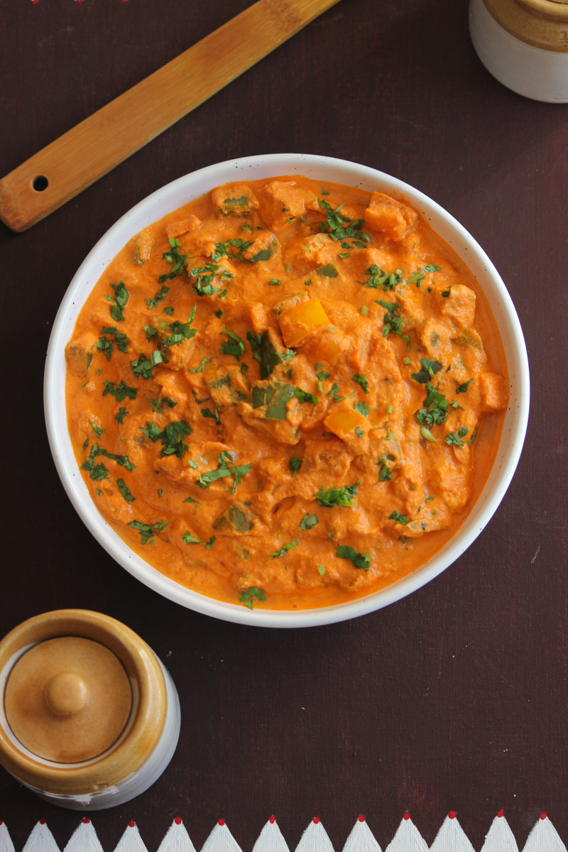 Bell Pepper Curry (No Onion No Garlic) / Capsicum Masala Curry