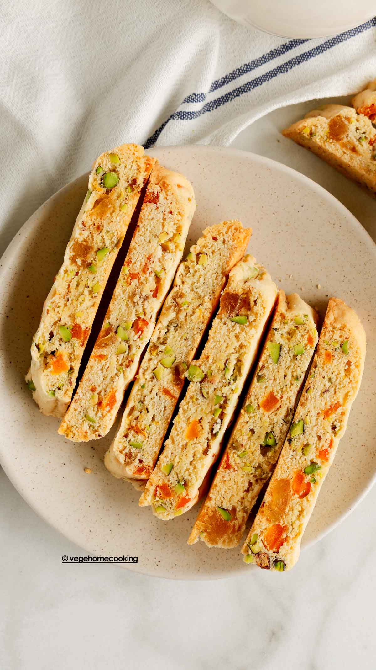 Tropical Biscotti (Eggless) / Fruit and Nut Biscotti