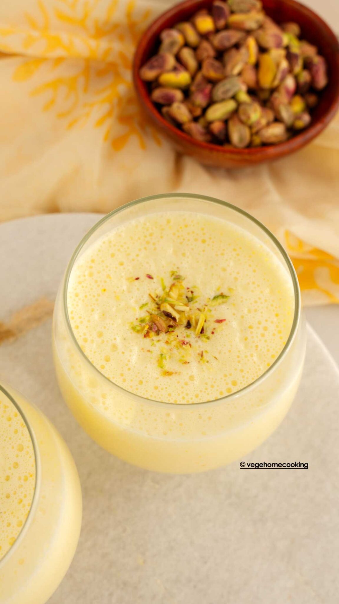 Saffron Cardamom Lassi / Kesar Elaichi Lassi