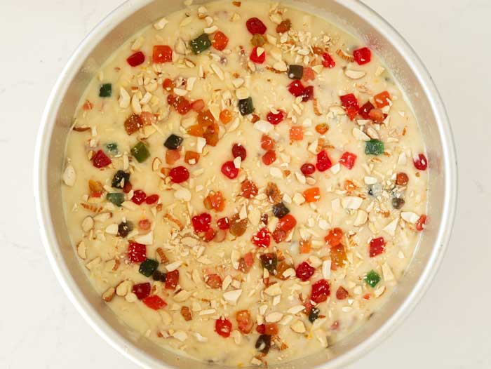 Eggless Tutti Frutti Cake (Bakery-Style)