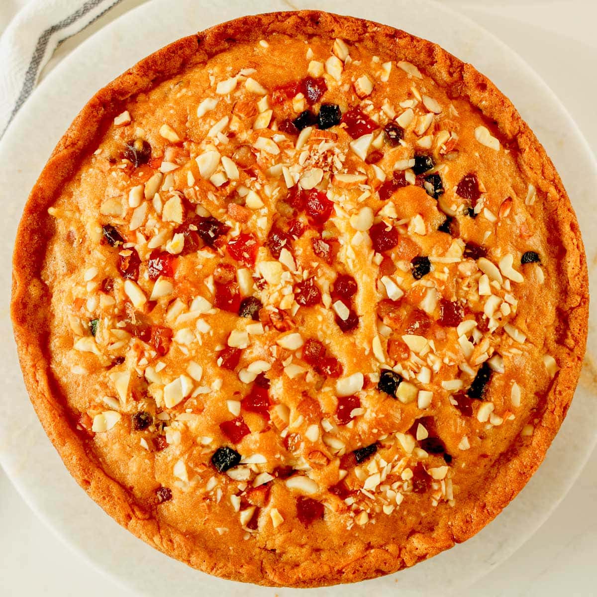 Eggless Tutti Frutti Cake (Bakery-Style)