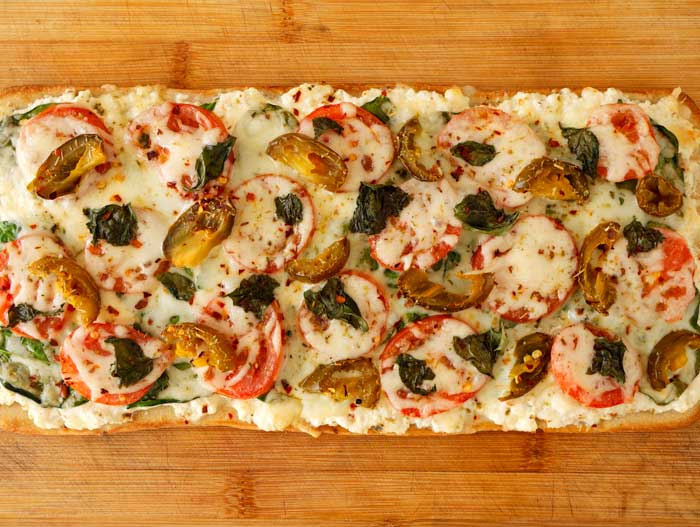 Flatbread Pizza with Herbed Ricotta