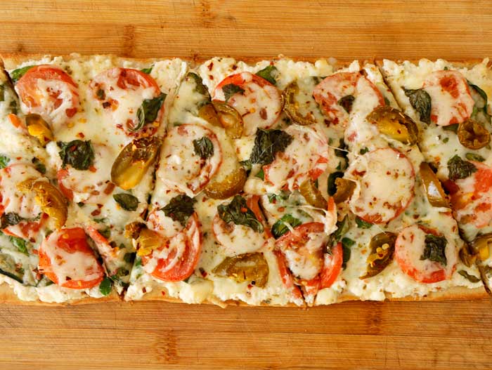 Flatbread Pizza with Herbed Ricotta