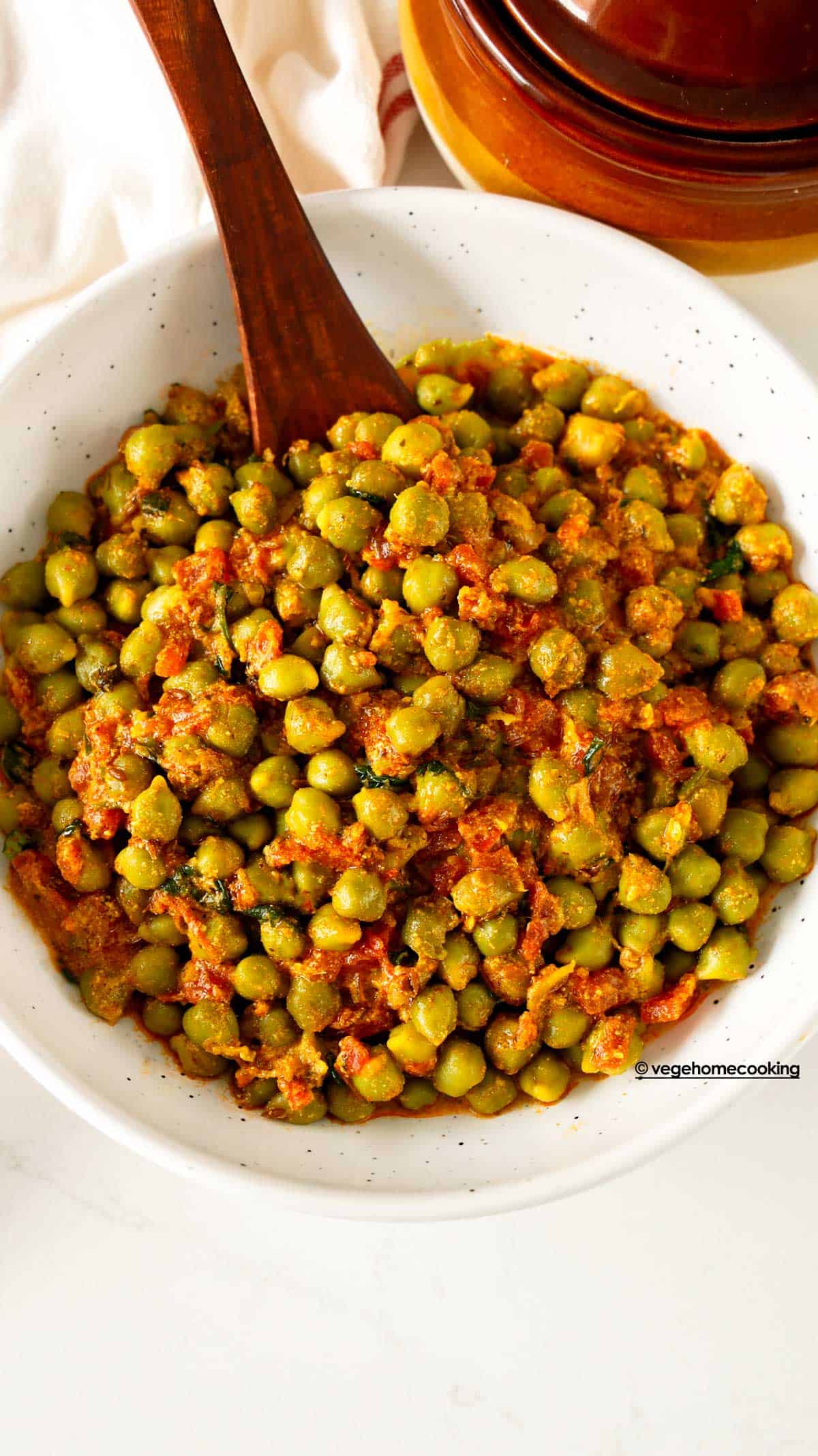 Green Chana Masala / Hare Chane Ki Sabji