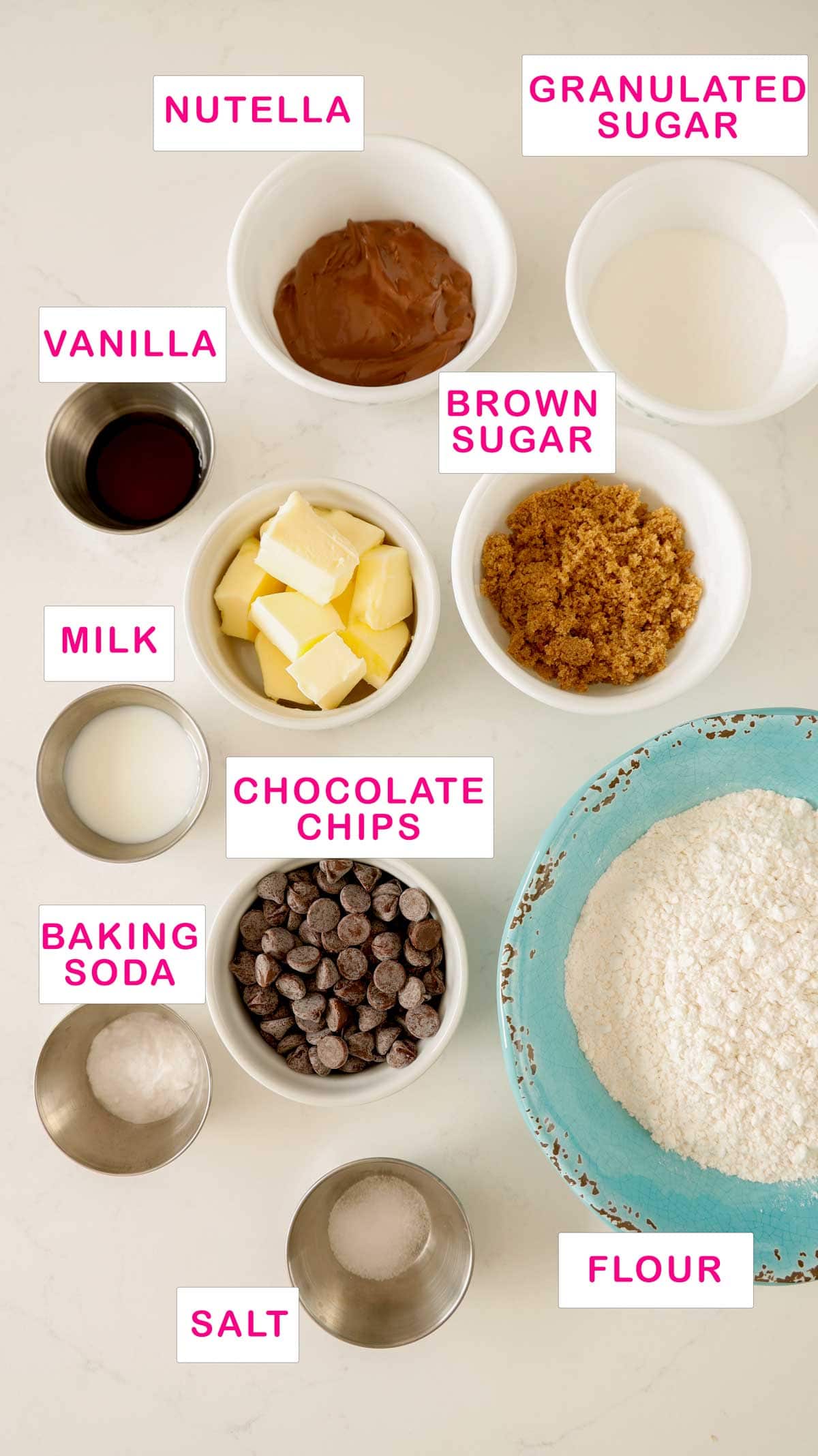 Nutella Chocolate Chip Cookies (Eggless)