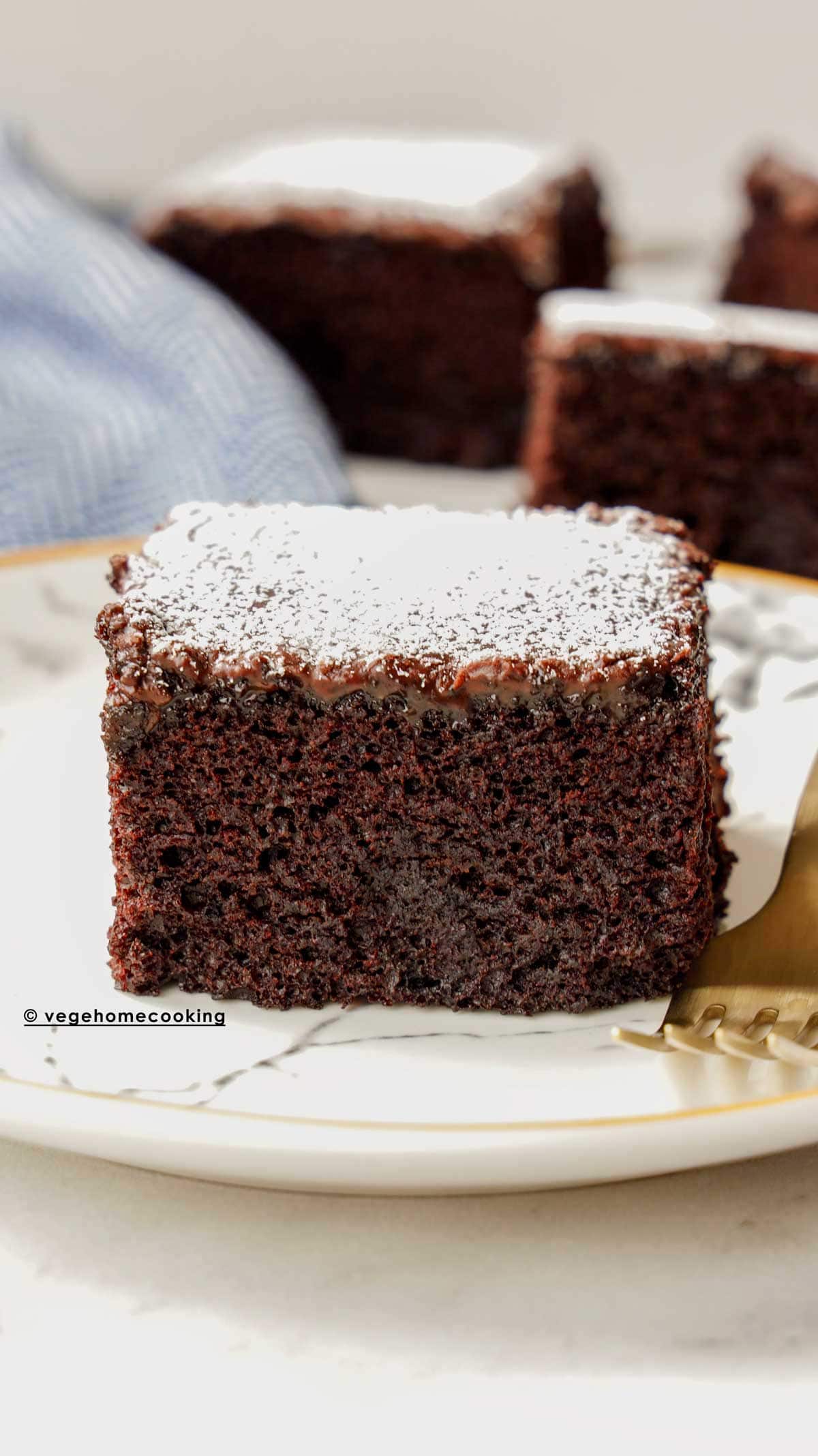 Chocolate Depression Cake (No Eggs, No Butter, No Milk)