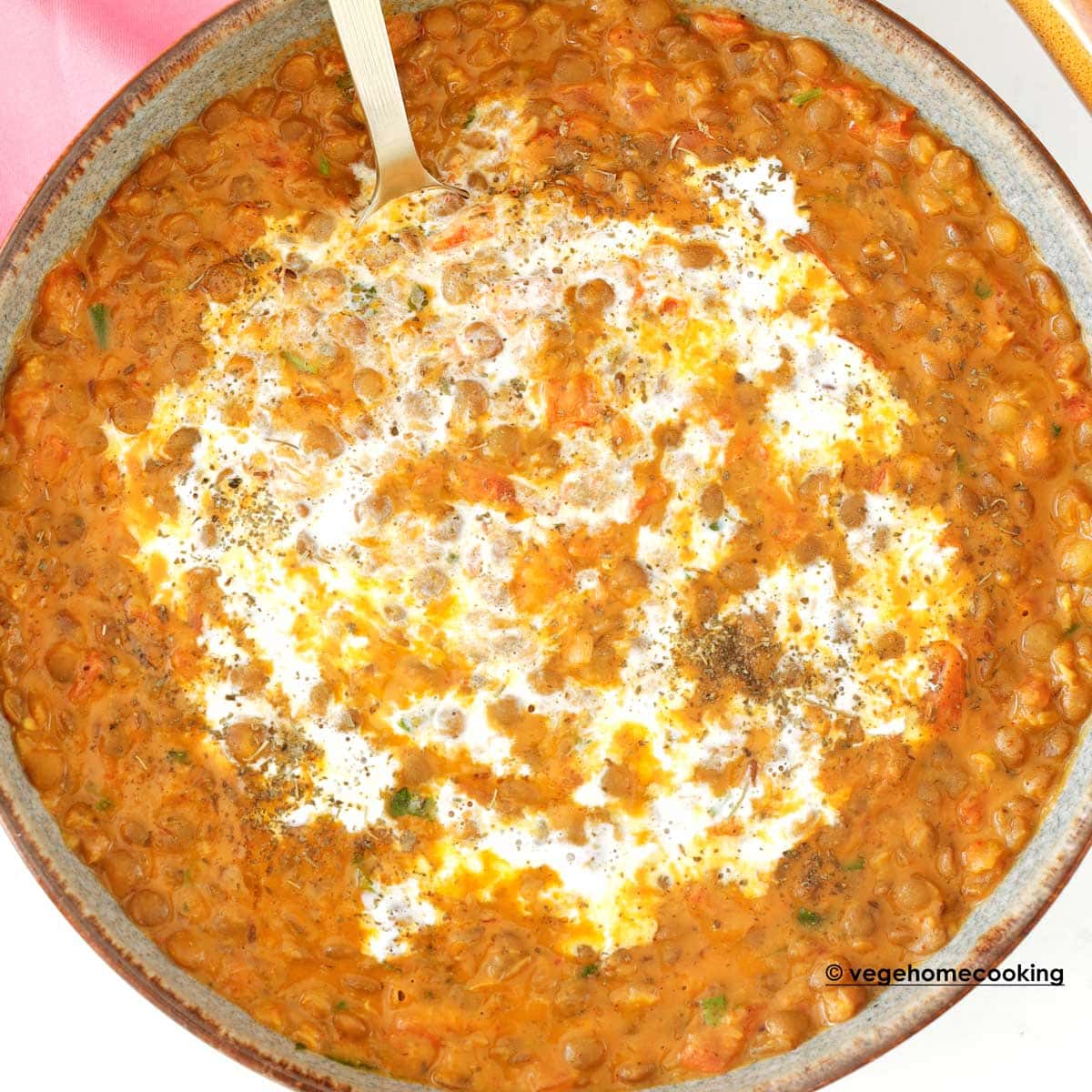 Creamy Masoor Dal / Brown Lentils (No Onion No Garlic)
