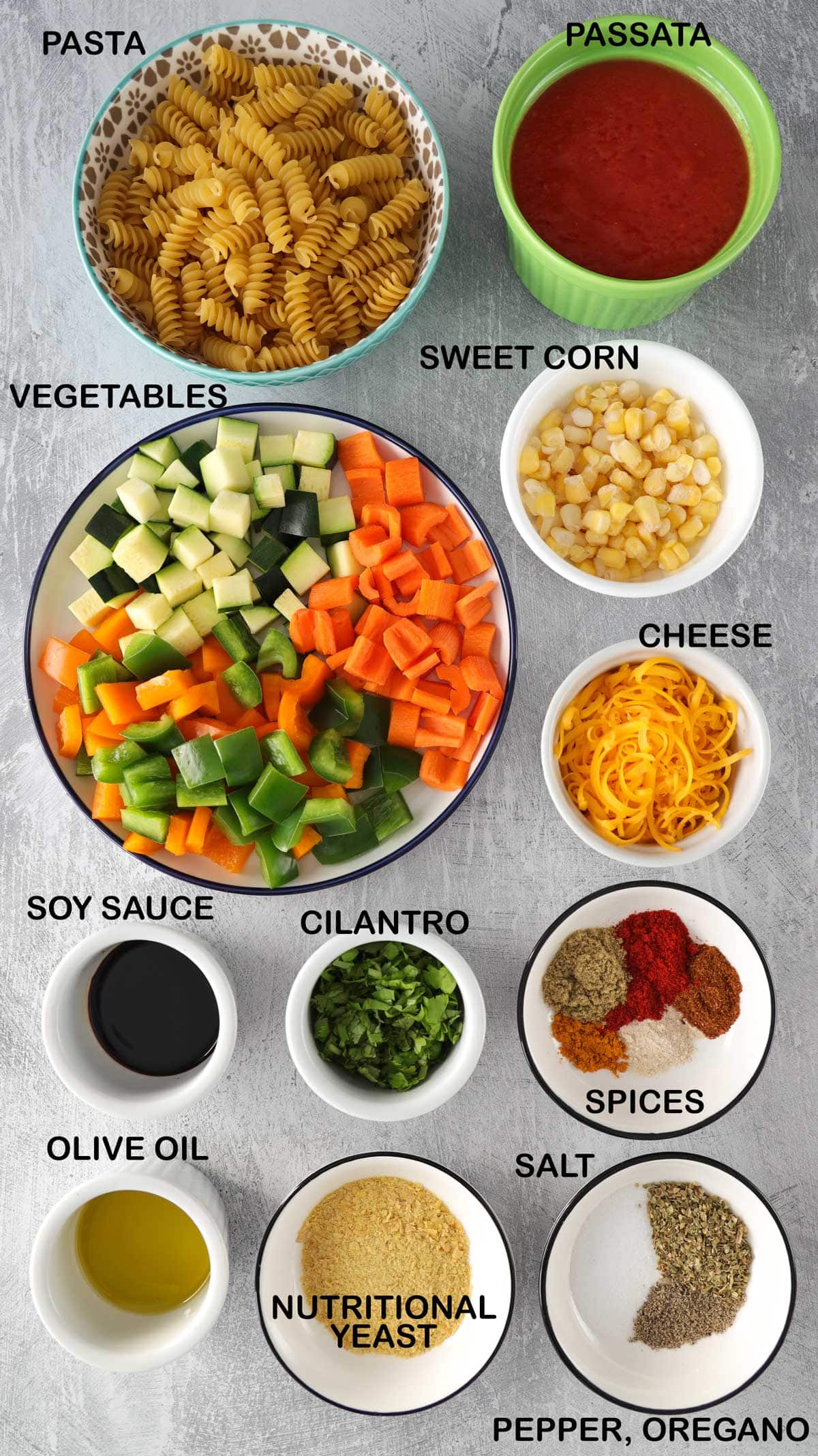 Indian Style Pasta (No Onion No Garlic)